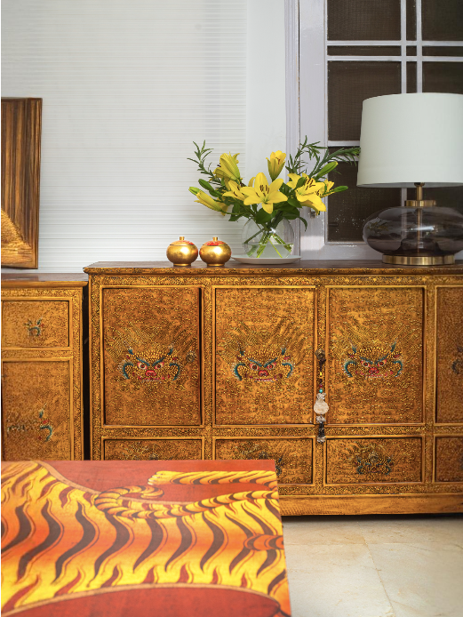 CHEPPU HANDMADE CABINET - GOLD – Junekeri